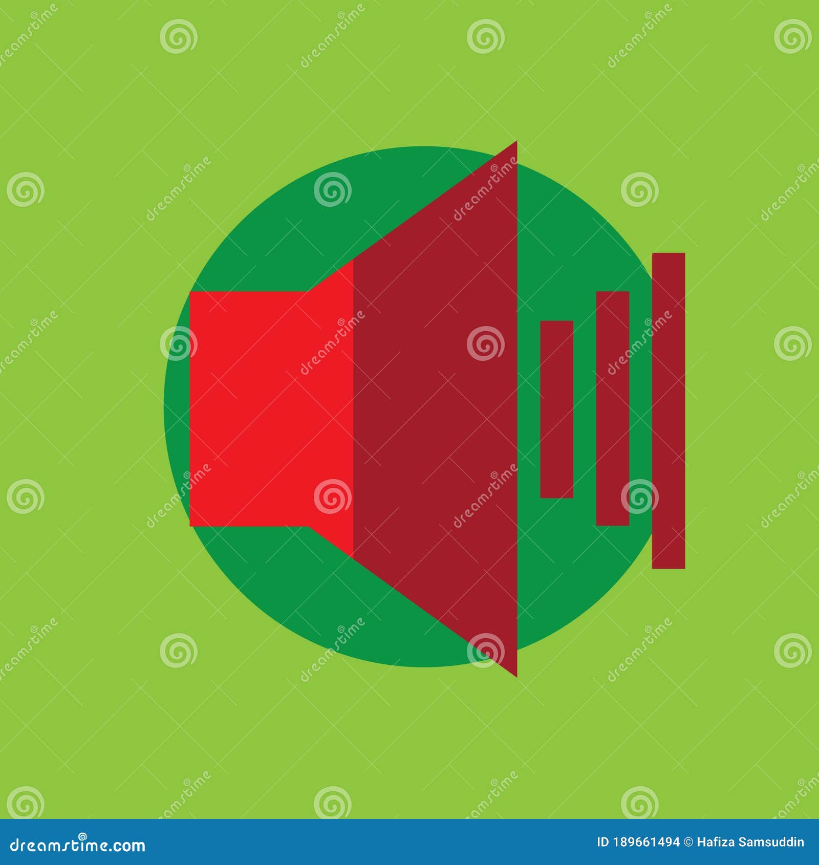 Sound Volume Increase. Vector Illustration Decorative Design Stock ...