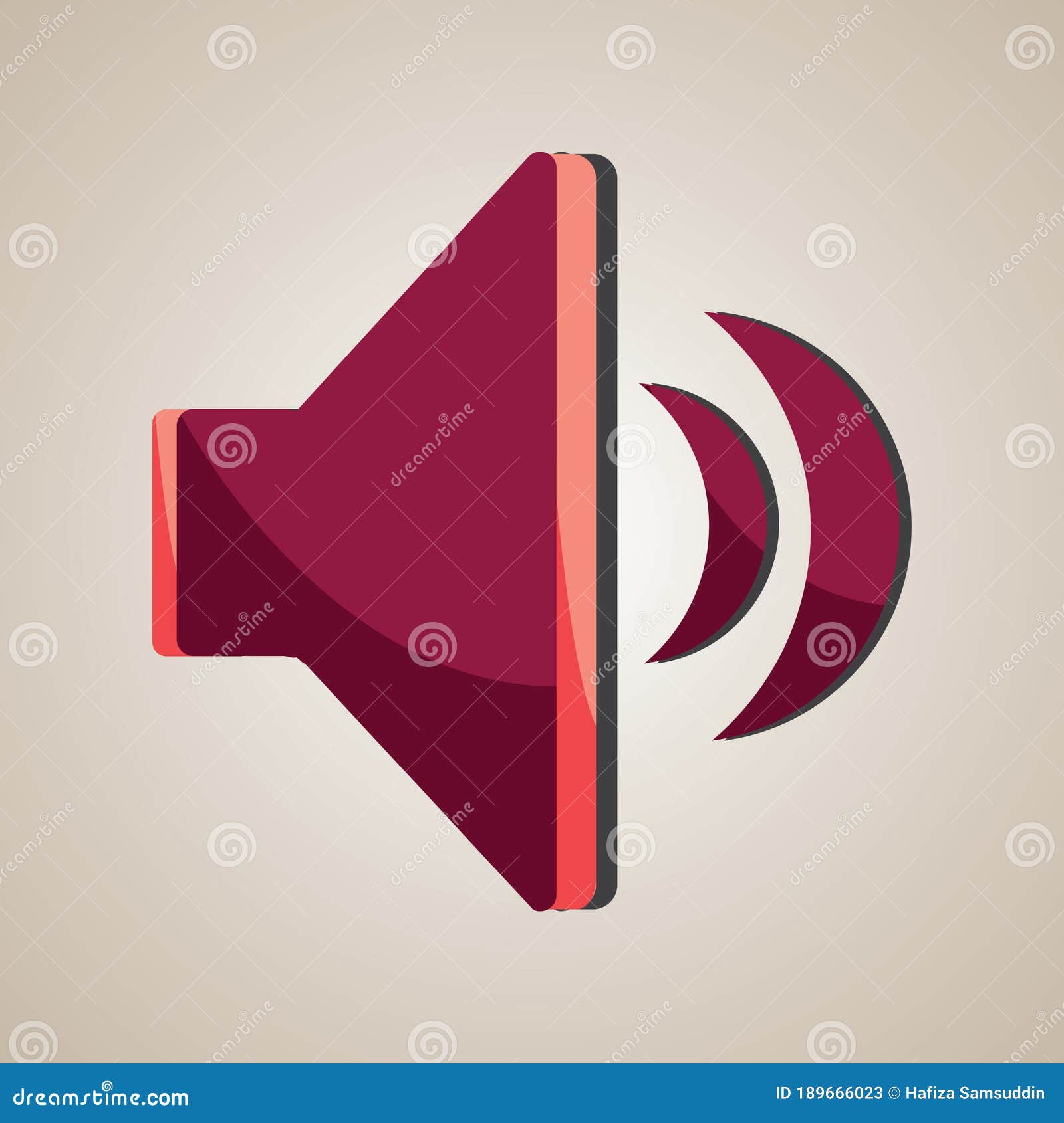 Sound Volume Increase. Vector Illustration Decorative Design Stock ...