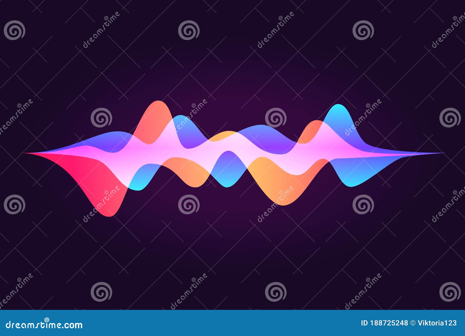 Sound Wave, Abstract Colored Equalizer, Personal Ssistant, Voice ...