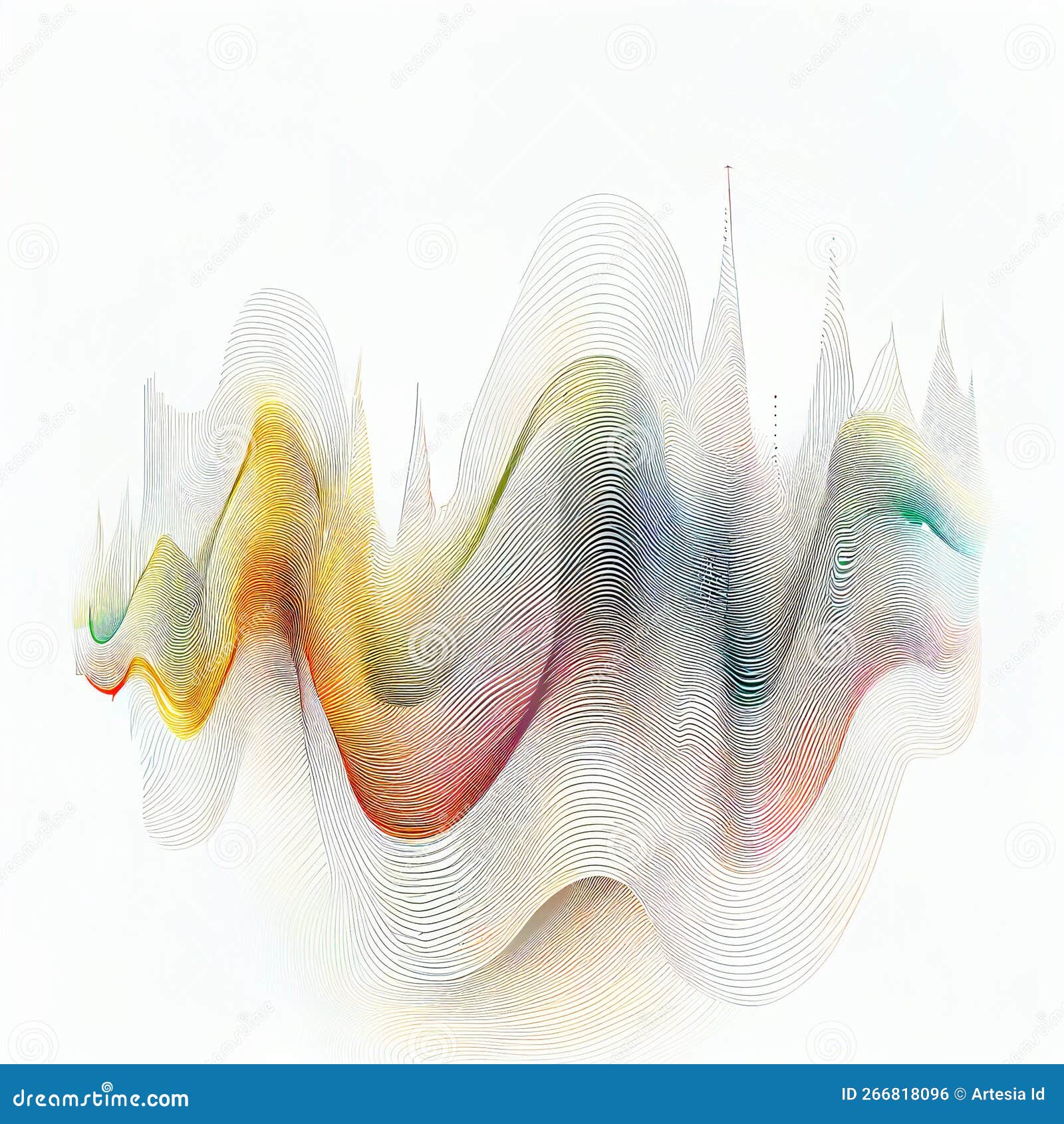 Sound Wave Abstract Vector Background Stock Illustration - Illustration ...