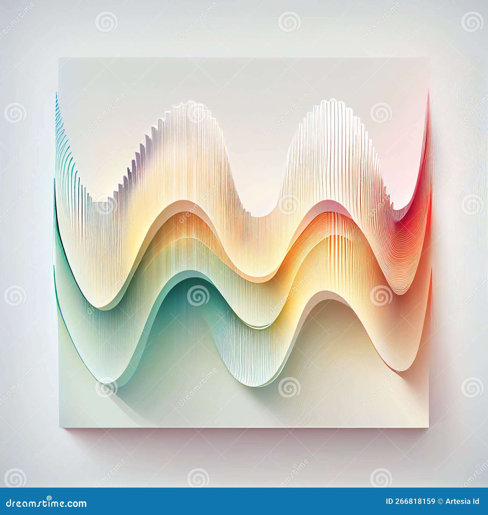 Sound Wave Abstract Vector Background Stock Illustration - Illustration ...