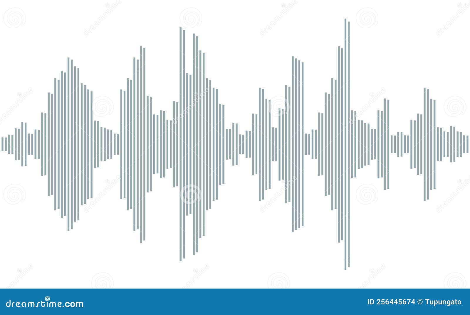 Sound wave audio vector stock vector. Illustration of digital - 256445674