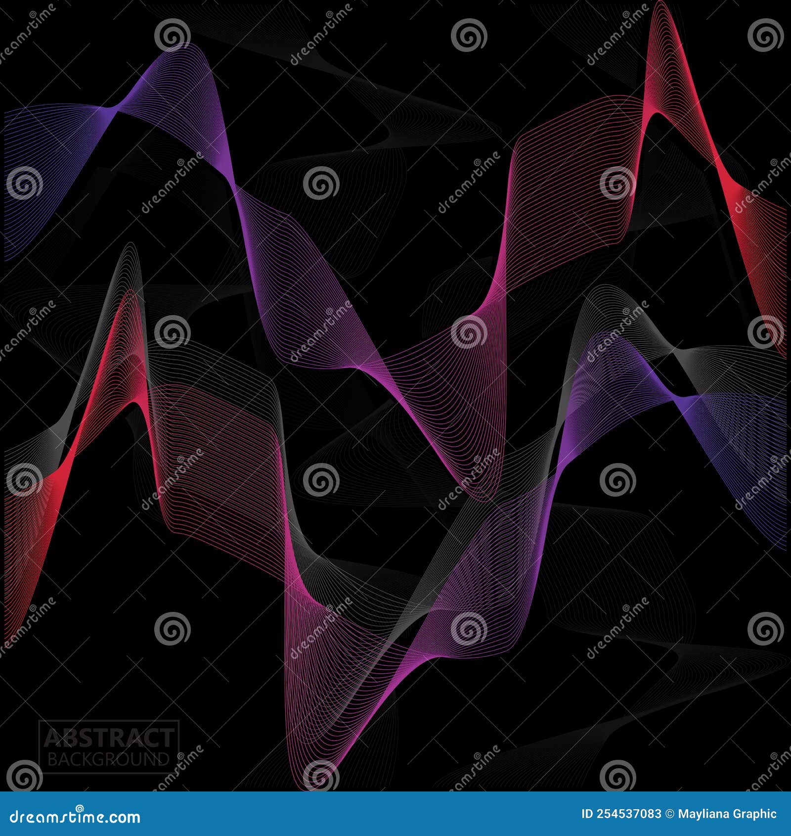 Sound Wave Background Design, Ultrasonic Gradient Wallpaper ...