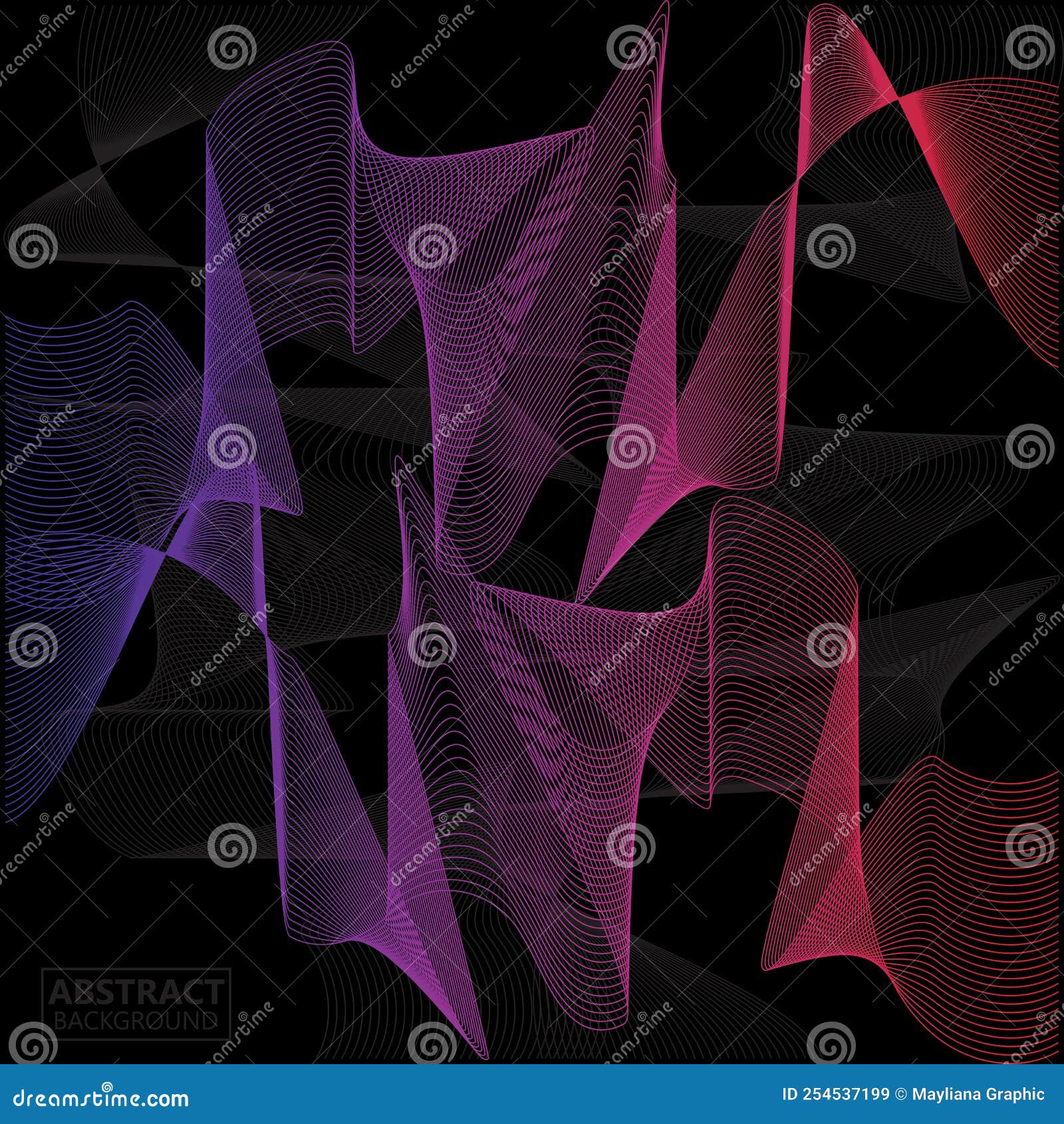 Sound Wave Background Design, Ultrasonic Gradient Wallpaper ...