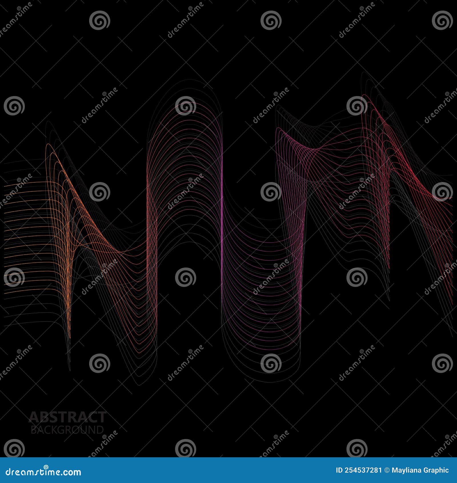 Sound Wave Background Design, Ultrasonic Gradient Wallpaper ...