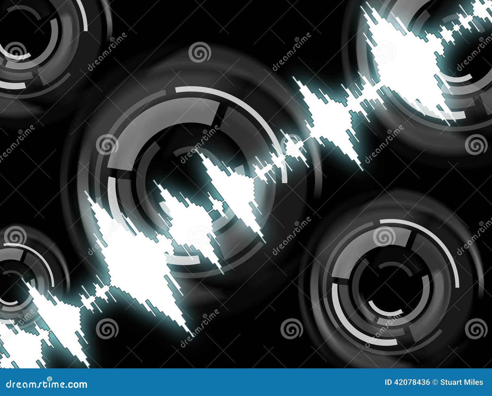 Sound Wave Background Means Frequency Mixer Or Sound Analyzer Royalty-Free Stock Image ...