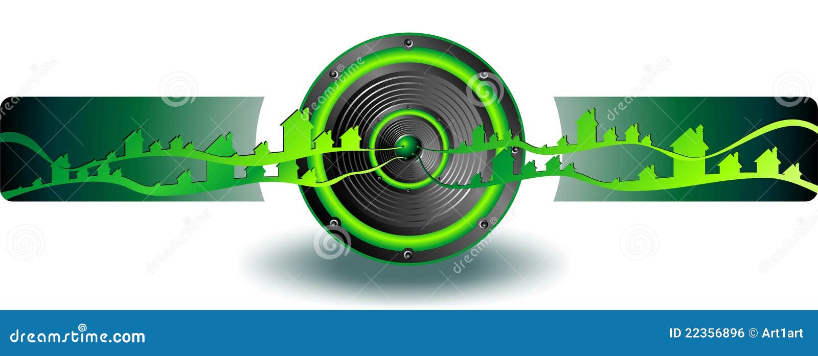 Sound Wave Banner Stock Photography | CartoonDealer.com #22356896