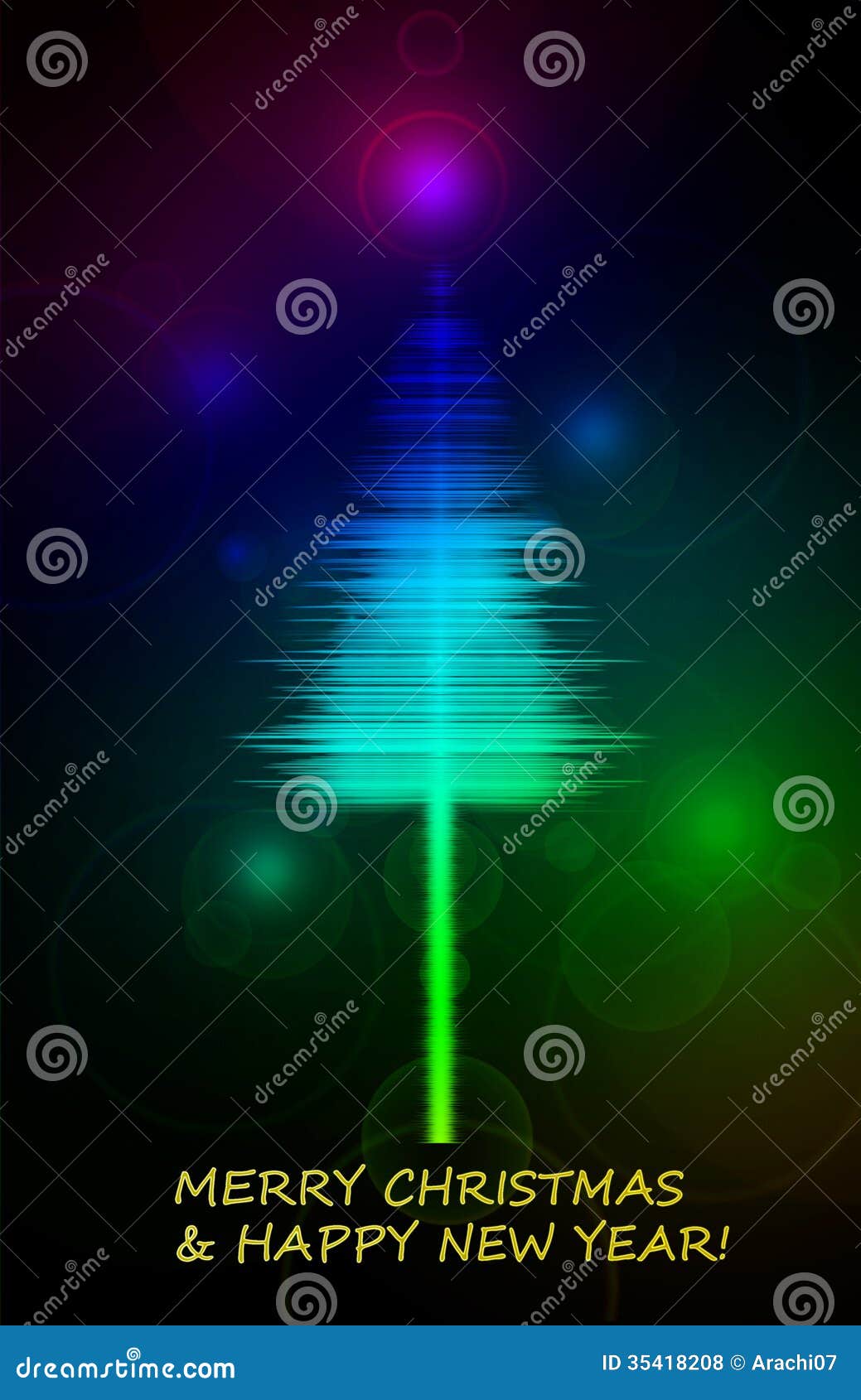 Sound wave christmas stock illustration. Illustration of decoration ...