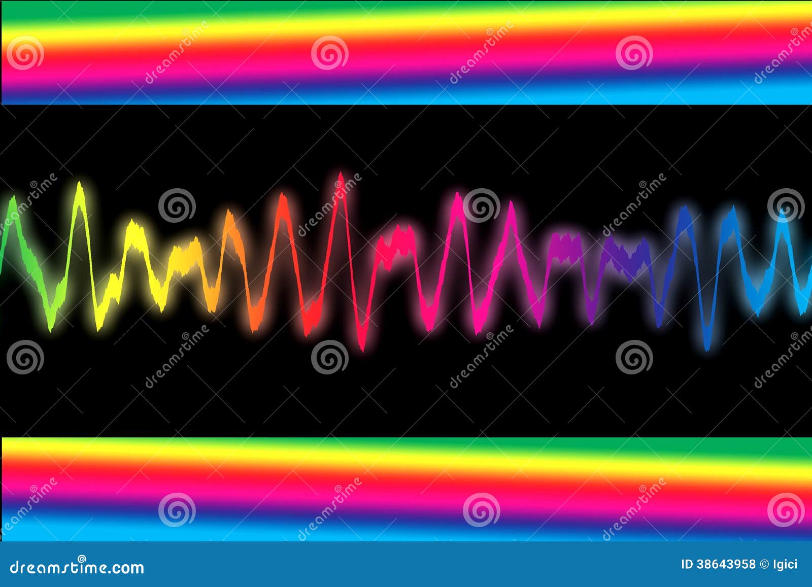 Sound Wave stock photo. Image of colorful, recorder, modern - 38643958