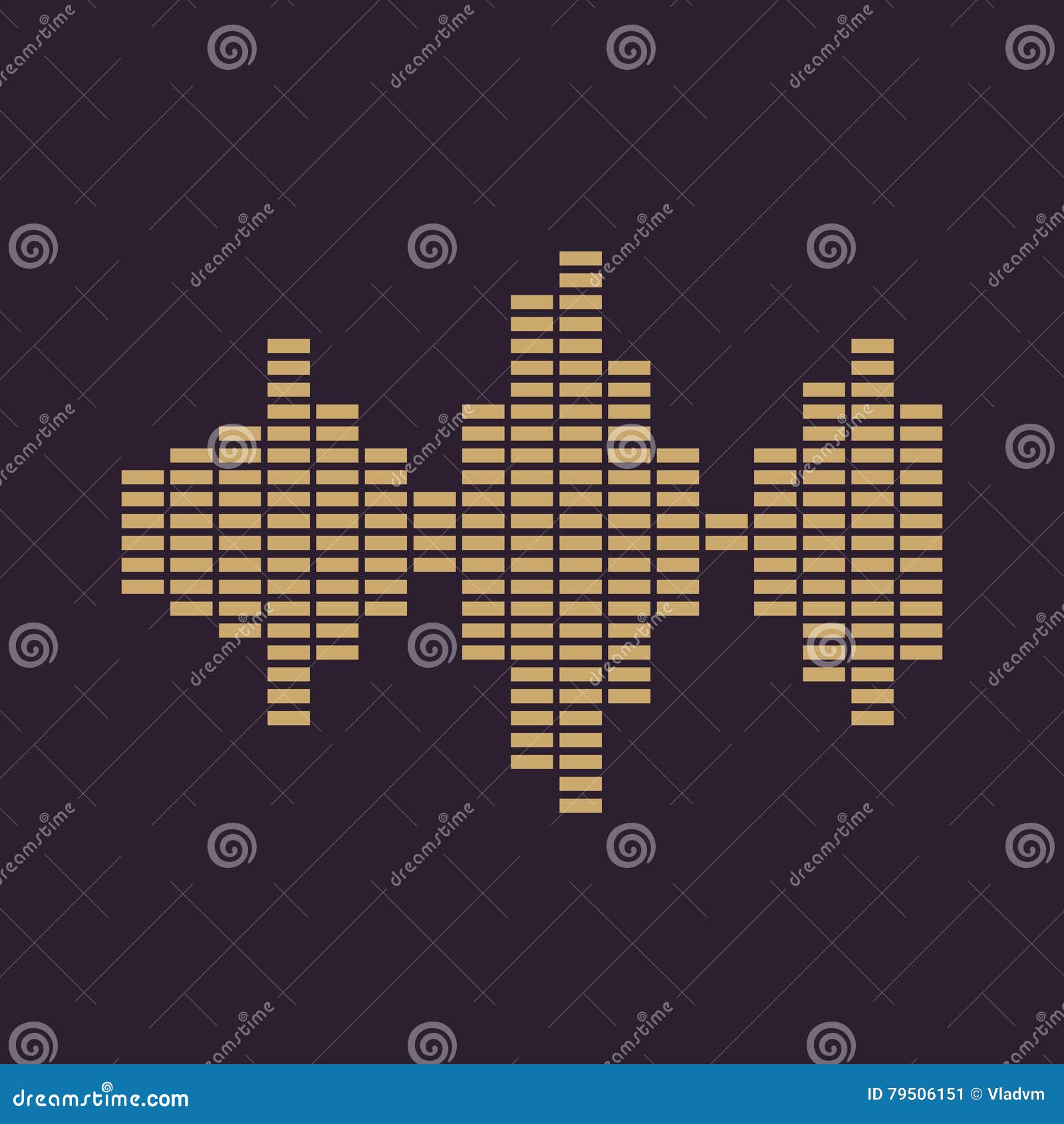 Equalizer Icon. Sound Panel Symbol Vector Illustration | CartoonDealer ...