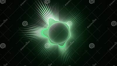 Sound Wave Equalizer. Loopable Green Colored VJ Motion Graphics, Audio ...