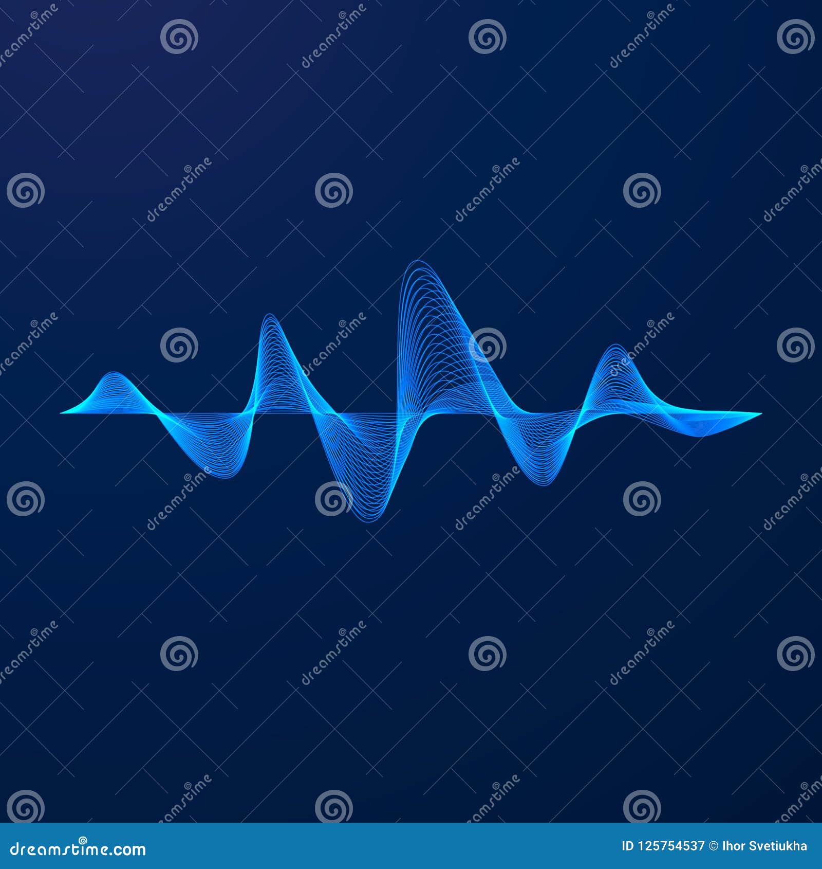 Digital Waveform Cartoon Vector | CartoonDealer.com #21864477