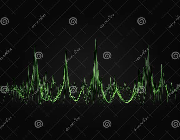 Sound Wave Graphic Against Plain Background Stock Illustration ...
