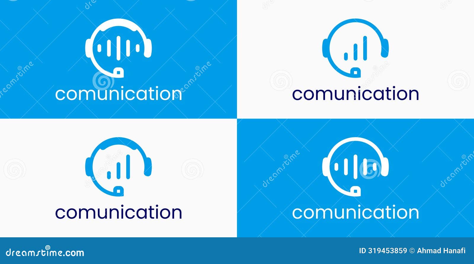 Sound Wave Headset Vector Logo Design Stock Vector - Illustration of ...