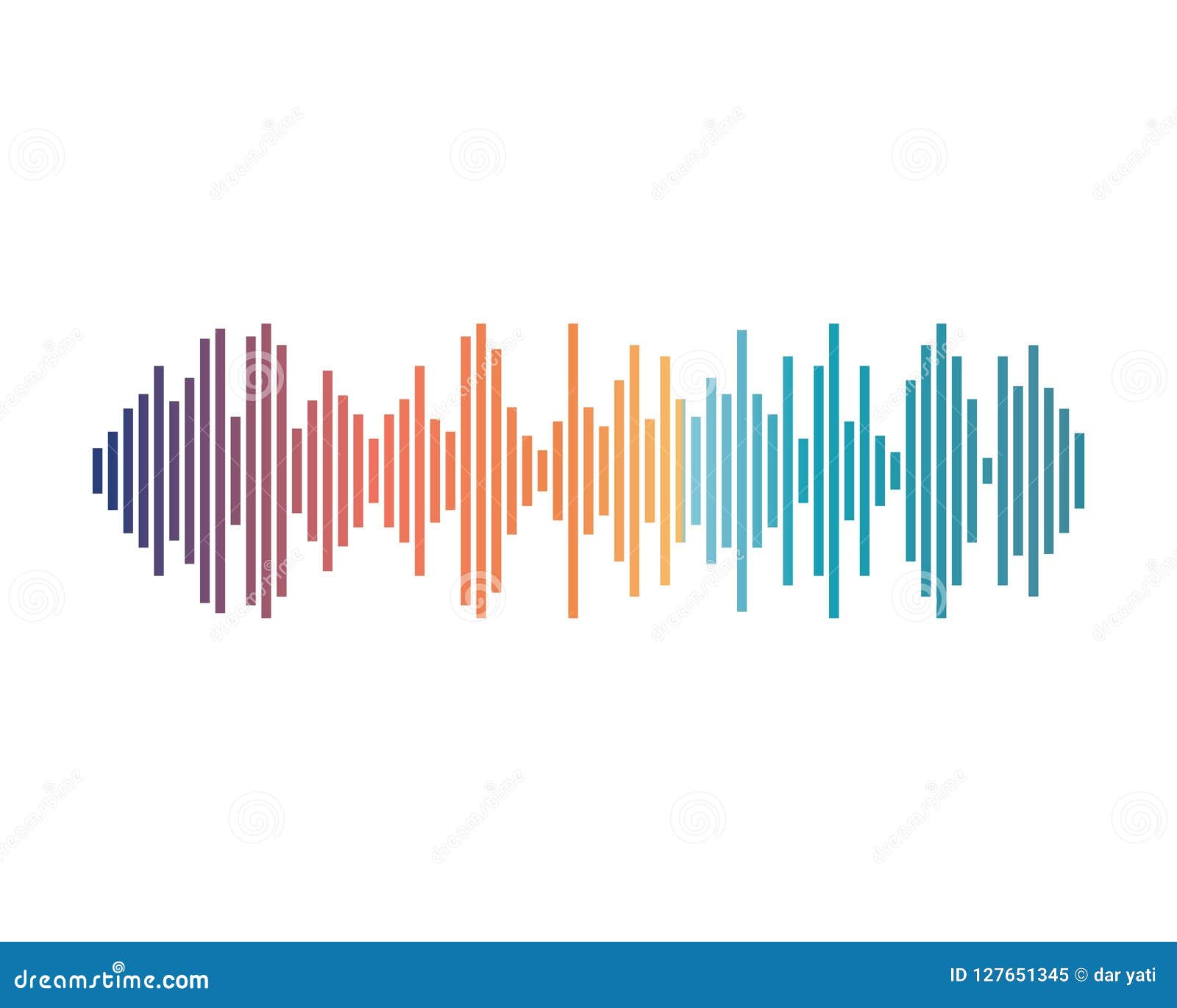 Sound wave icon stock illustration. Illustration of radio - 127651345