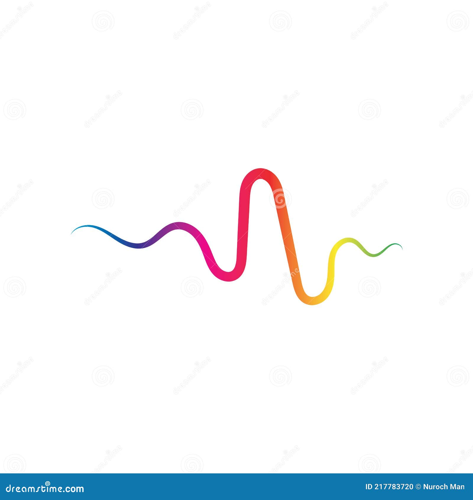 Sound Wave Line Logo Template Vector. Stock Vector - Illustration of ...