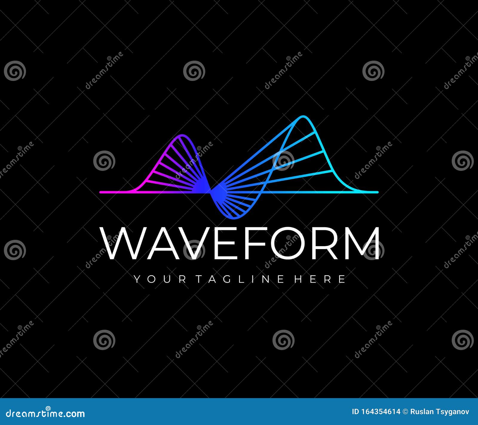 Sound Wave Logo Design. Music Waveform Vector Design Stock Vector ...