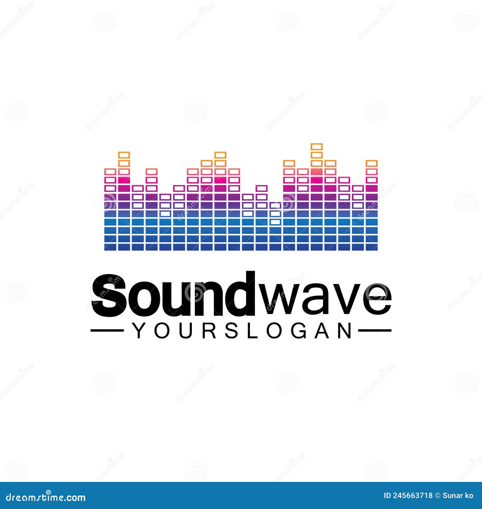 Sound Wave Logo and Symbol Vector Stock Vector - Illustration of ...