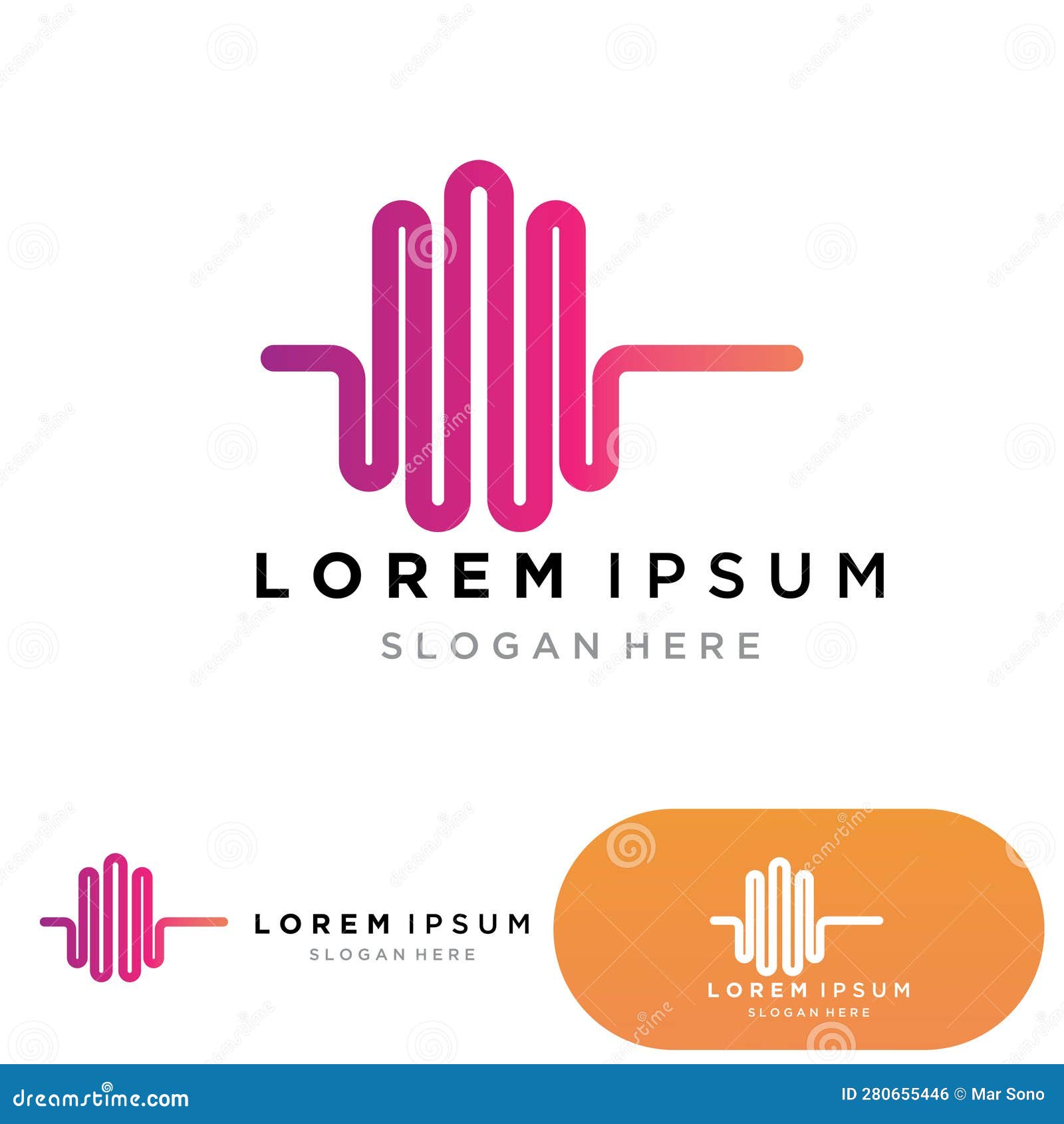 Sound Wave Logo and Symbol Vector Stock Vector - Illustration of vector ...