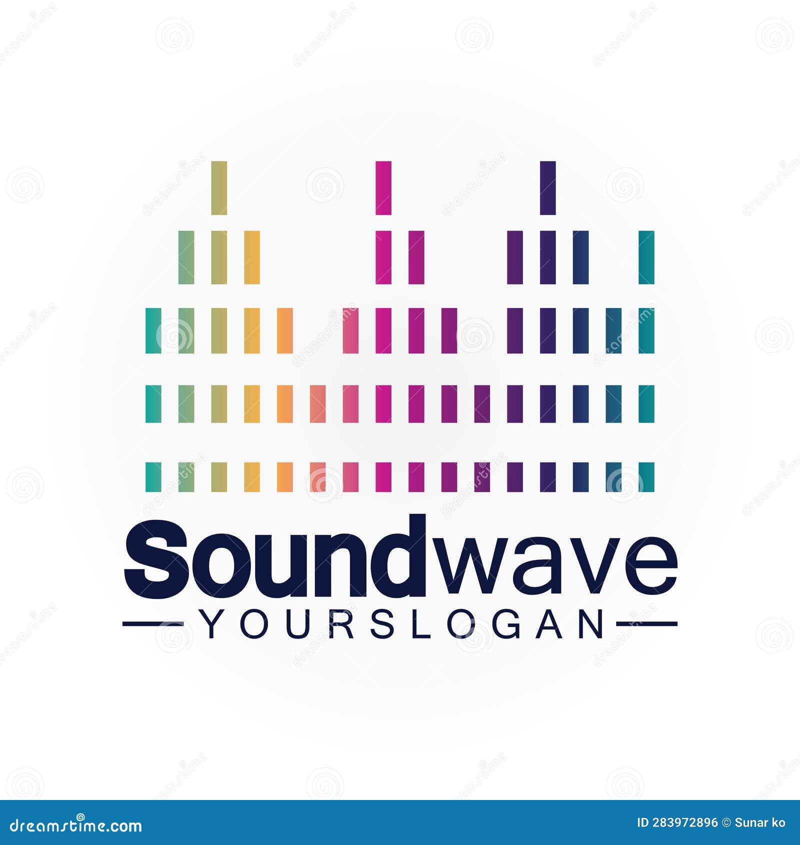 Sound Wave Logo and Symbol Vector Stock Vector - Illustration of ...