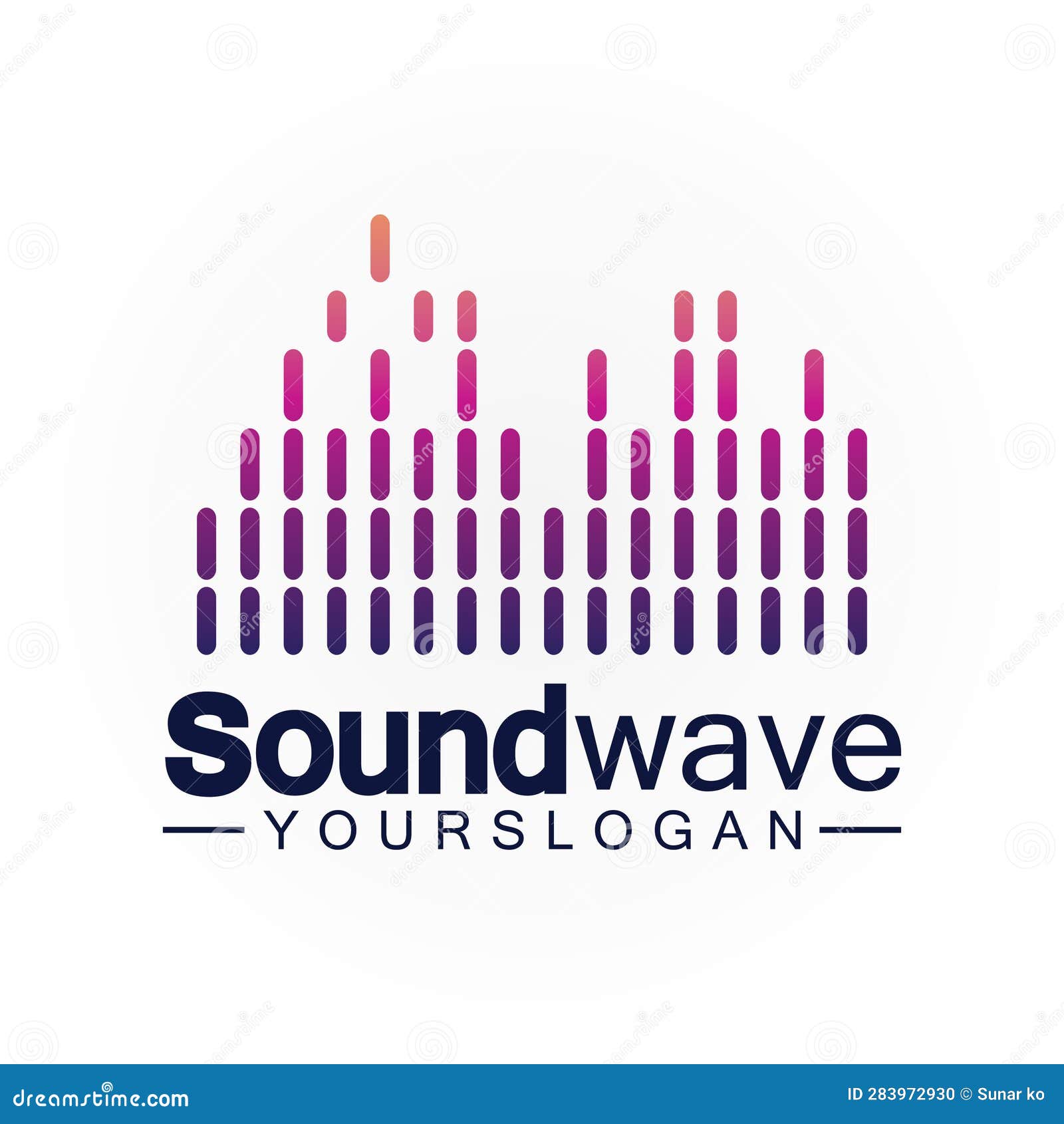 Sound Wave Logo and Symbol Vector Stock Vector - Illustration of ...