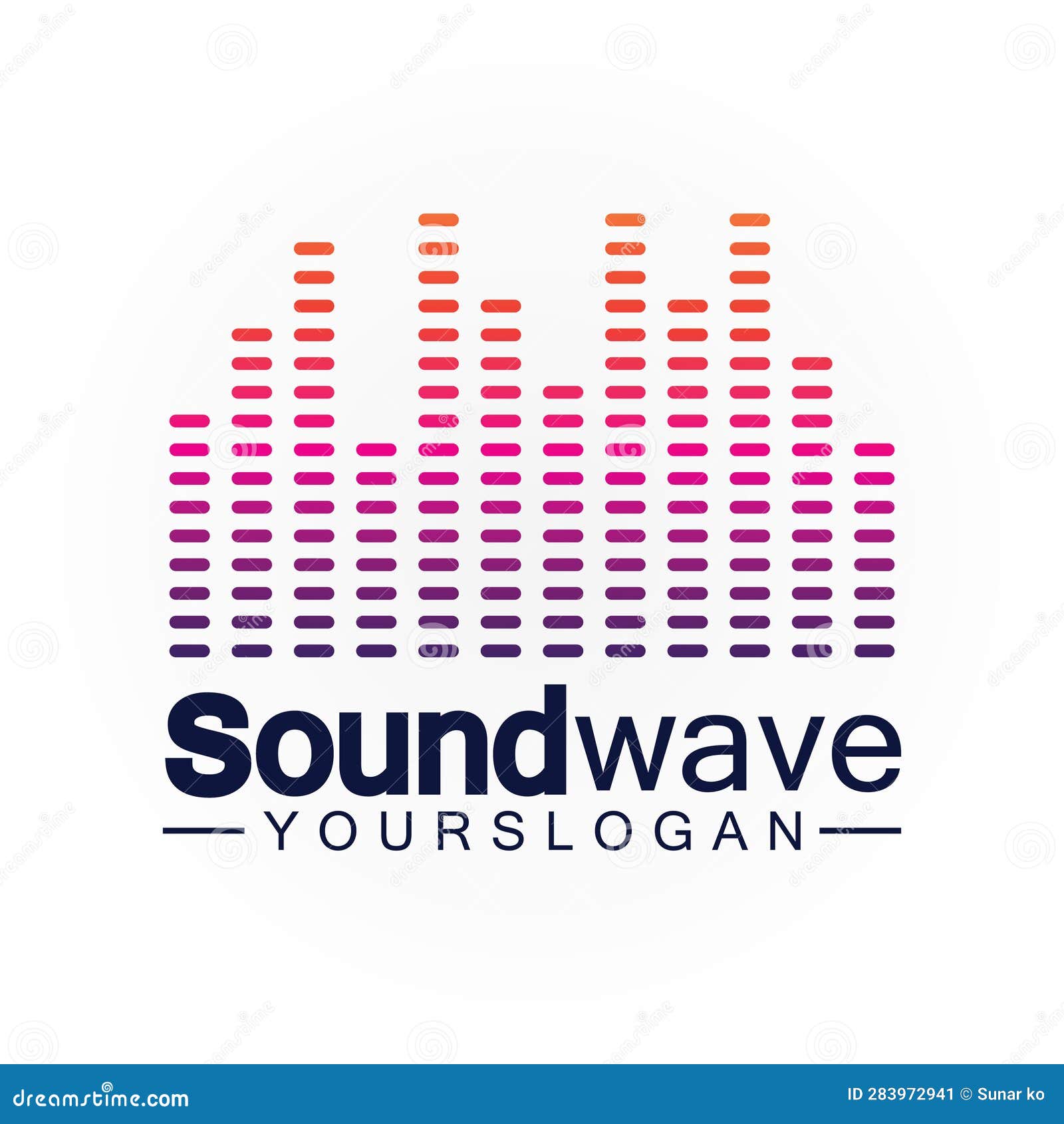 Sound Wave Logo and Symbol Vector Stock Vector - Illustration of ...