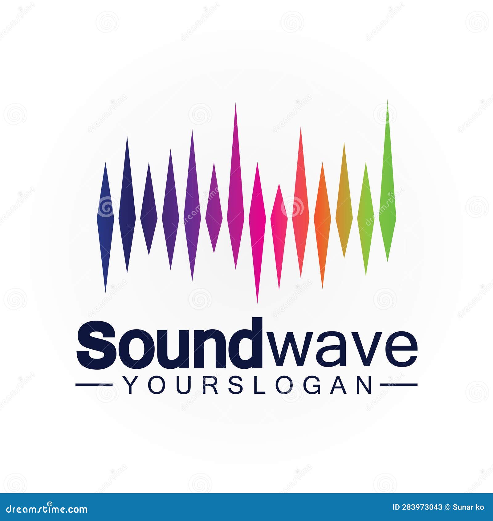 Sound Wave Logo and Symbol Vector Stock Vector - Illustration of wave ...
