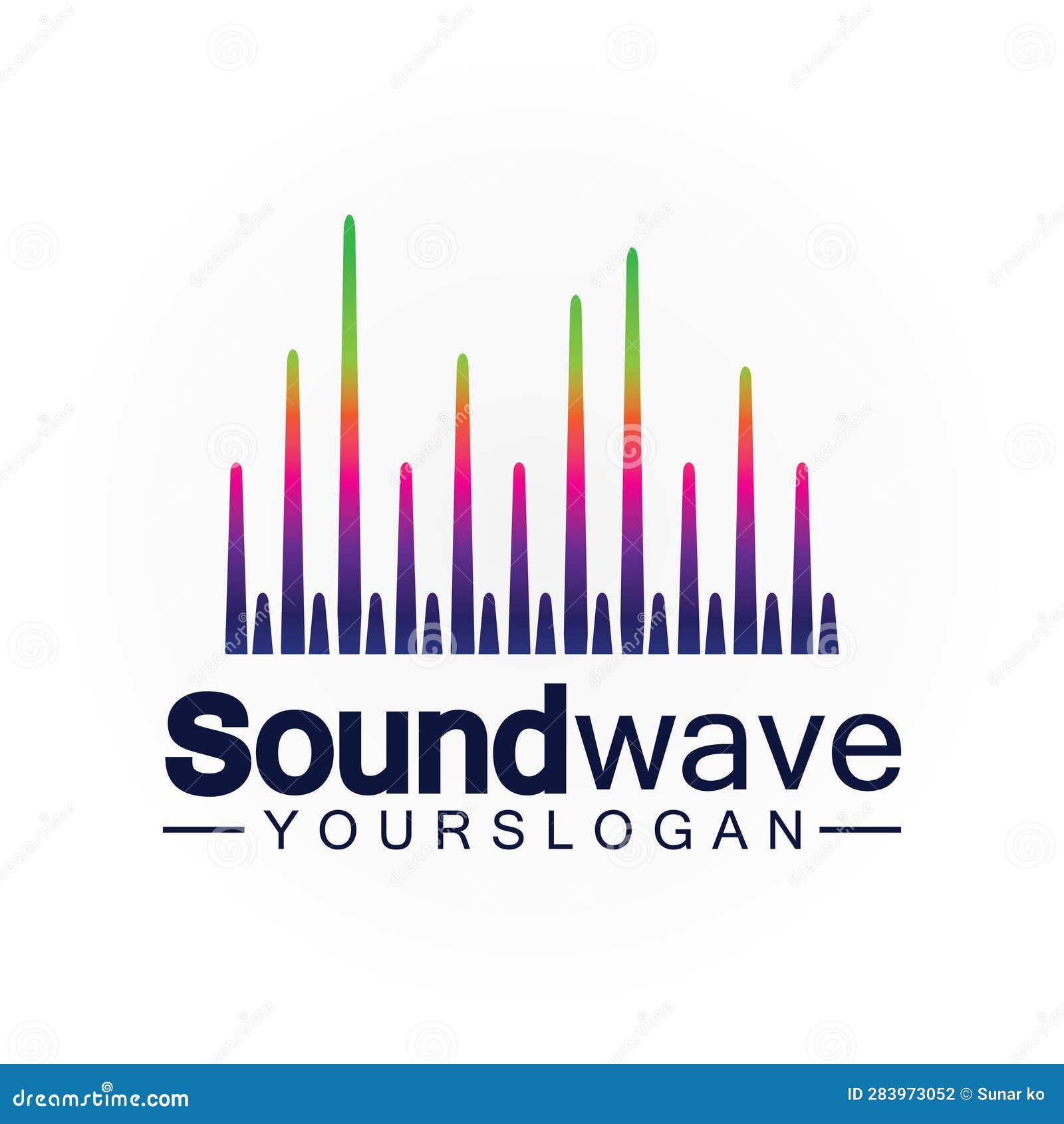 Sound Wave Logo and Symbol Vector Stock Vector - Illustration of ...