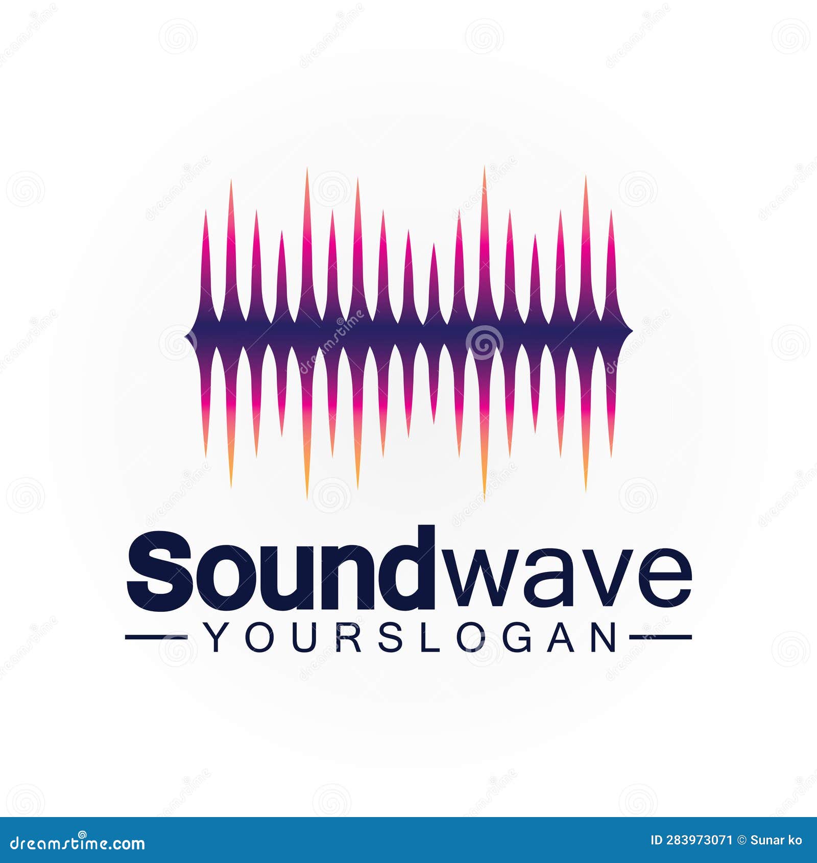 Sound Wave Logo and Symbol Vector Stock Vector - Illustration of shape ...