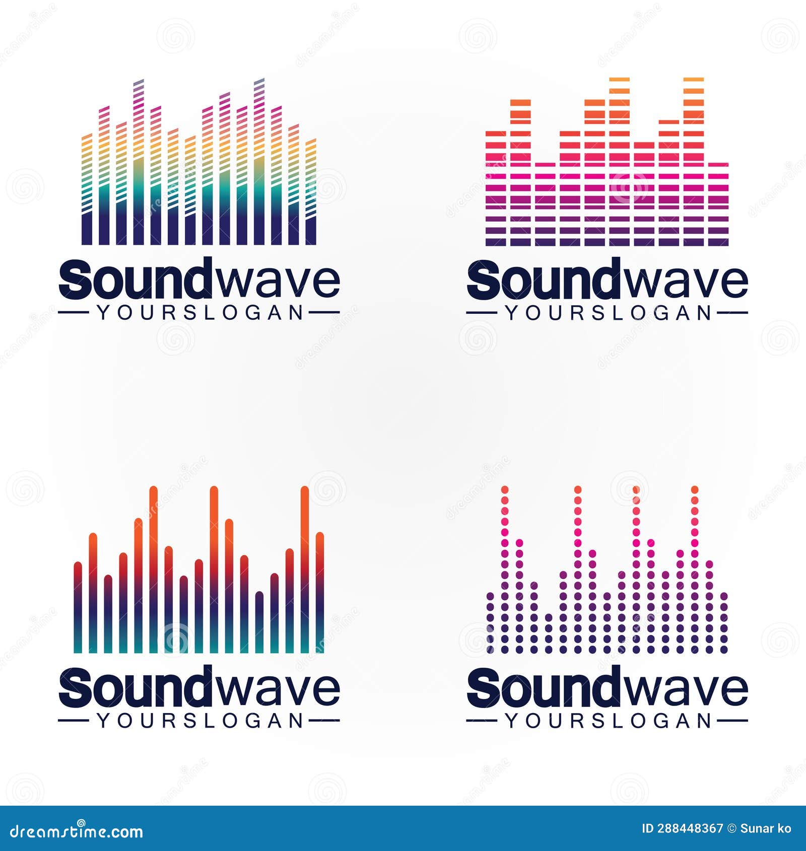 Sound Wave Logo and Symbol Vector Stock Vector - Illustration of line ...