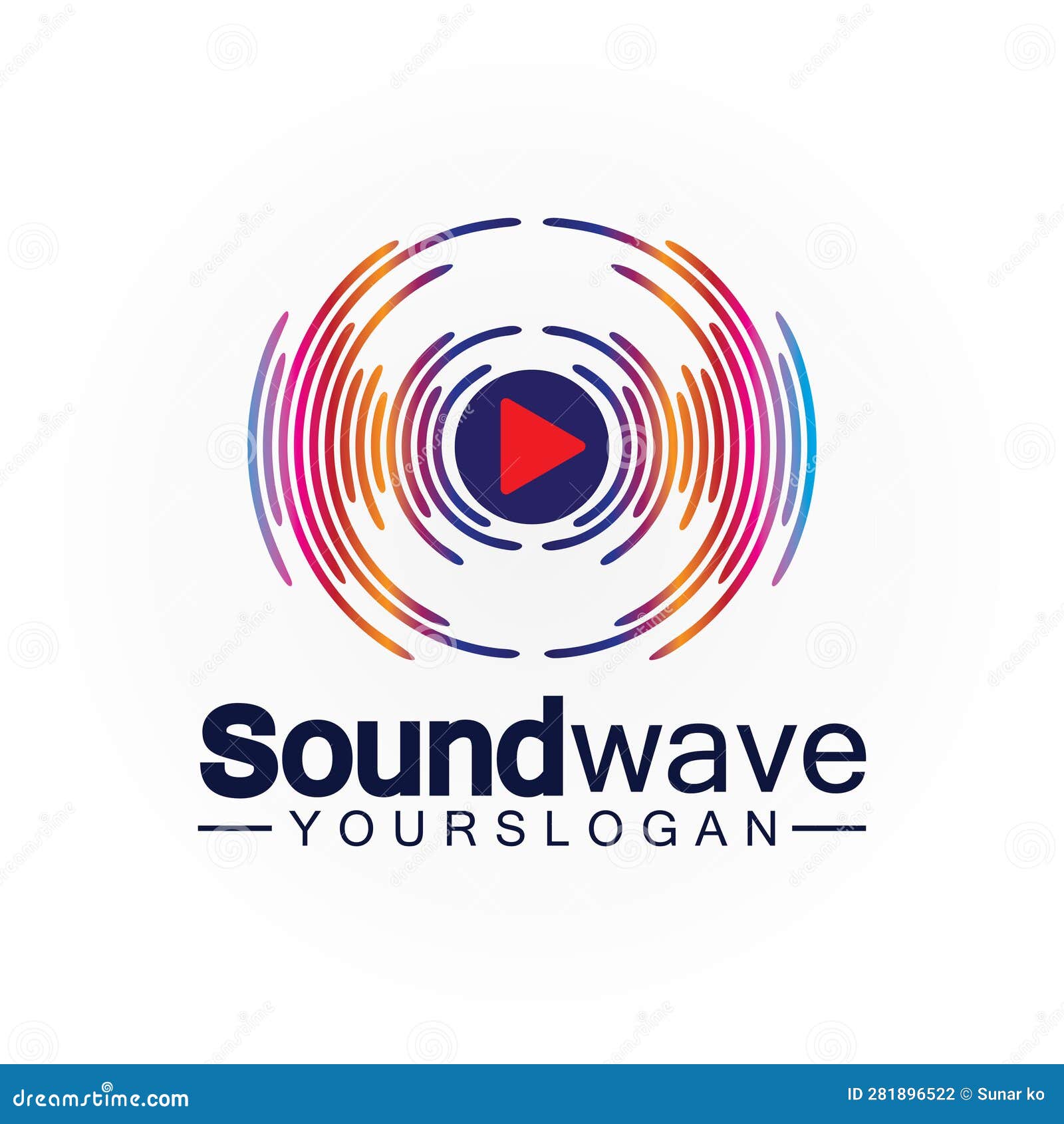 Sound Wave Logo and Symbol Vector Stock Vector - Illustration of ...