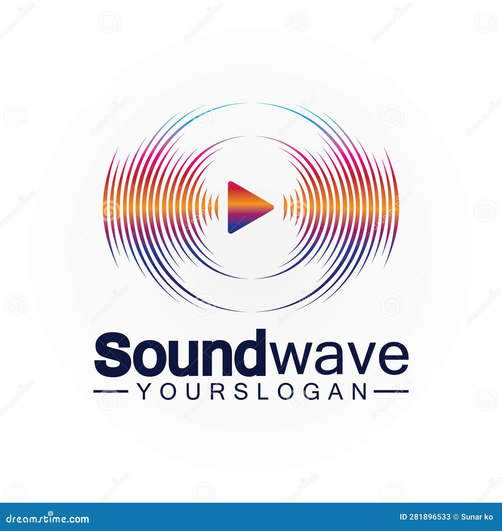 Sound Wave Logo and Symbol Vector Stock Vector - Illustration of stereo ...