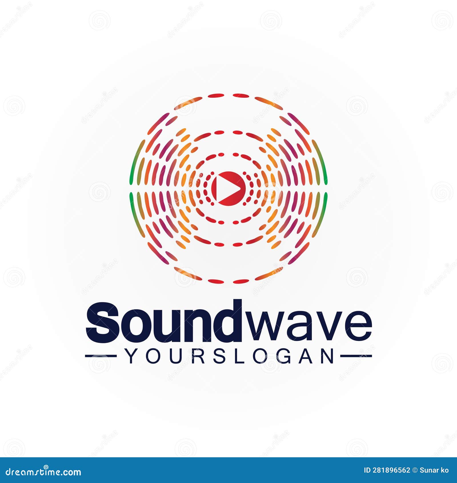 Sound Wave Logo and Symbol Vector Stock Vector - Illustration of logo ...
