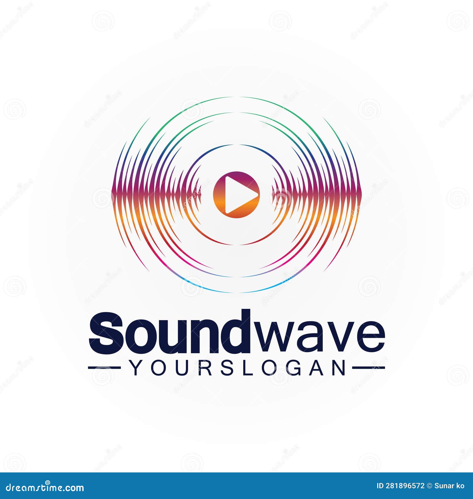 Sound Wave Logo and Symbol Vector Stock Vector - Illustration of ...