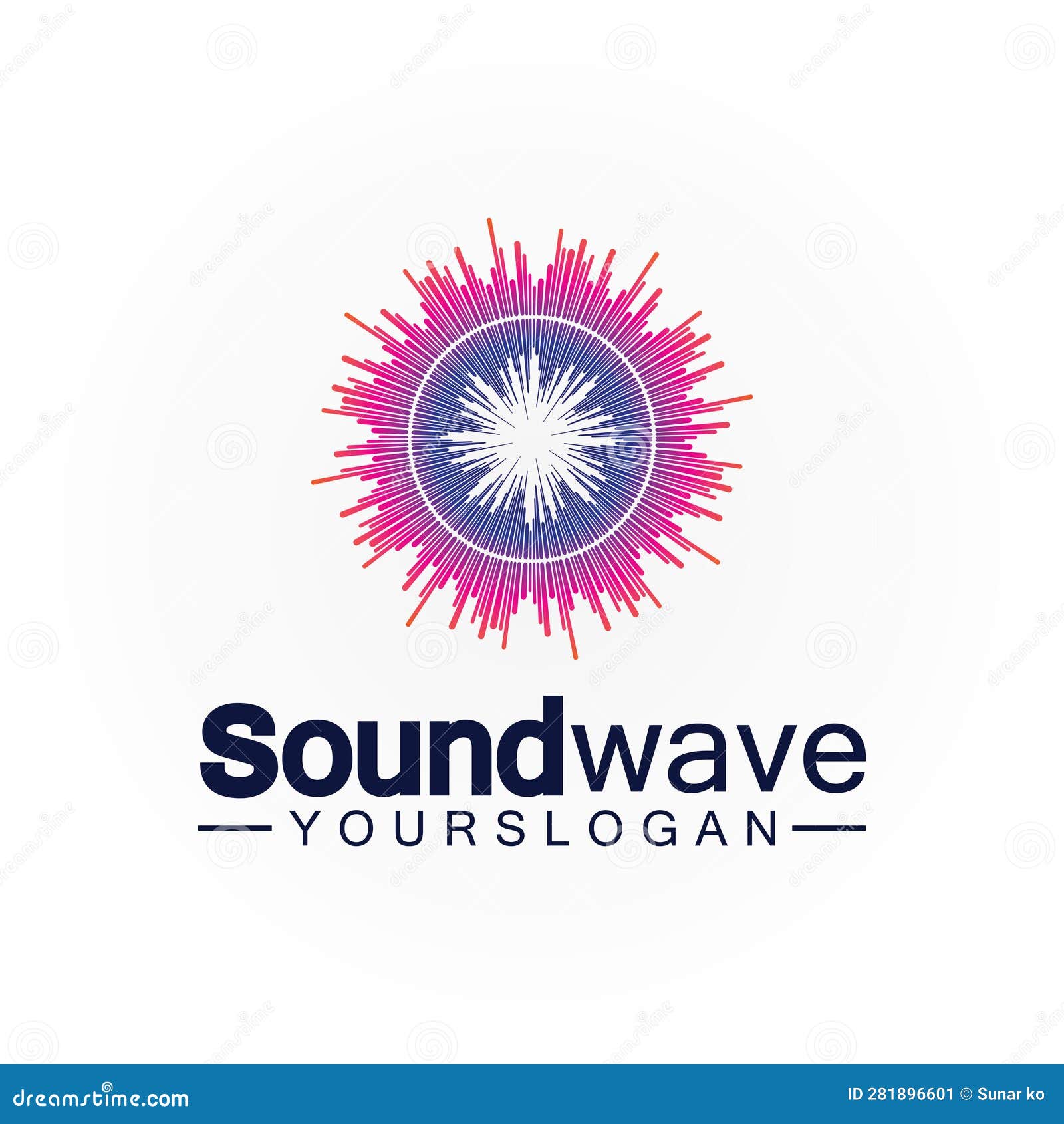 Sound Wave Logo and Symbol Vector Stock Vector - Illustration of ...