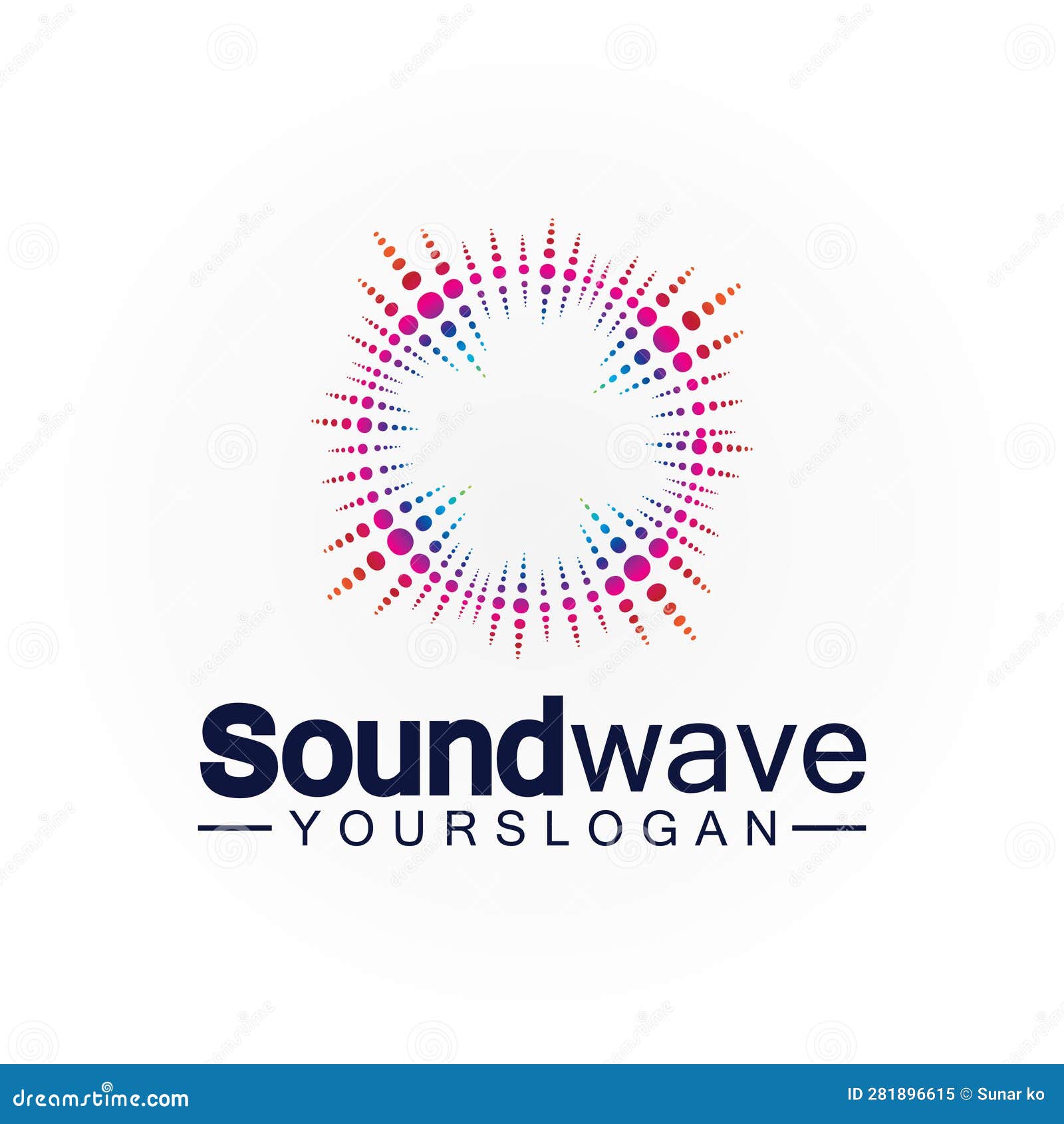 Sound Wave Logo and Symbol Vector Stock Vector - Illustration of ...