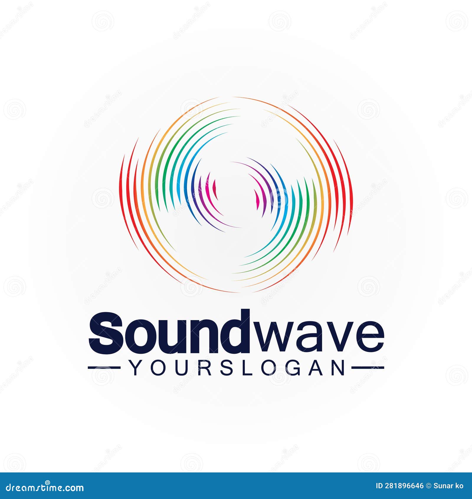 Sound Wave Logo and Symbol Vector Stock Vector - Illustration of record ...