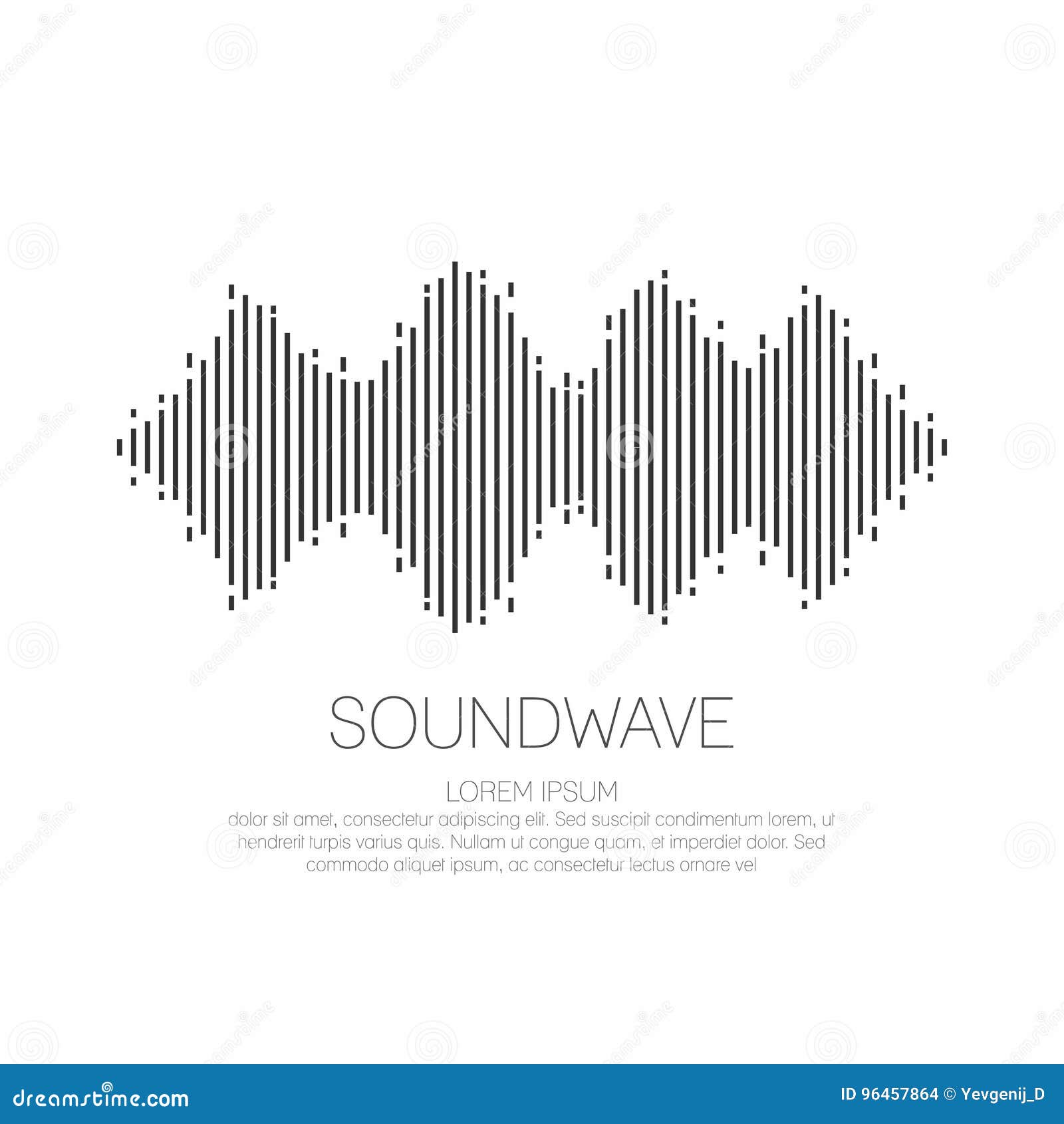 Soundwave Icon On White Background. Vector Illustration | CartoonDealer ...