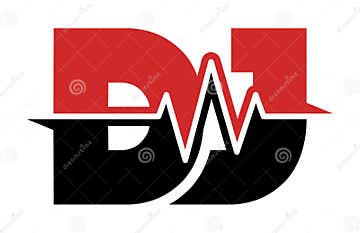 DJ word Logo stock vector. Illustration of voice, digital - 129502862