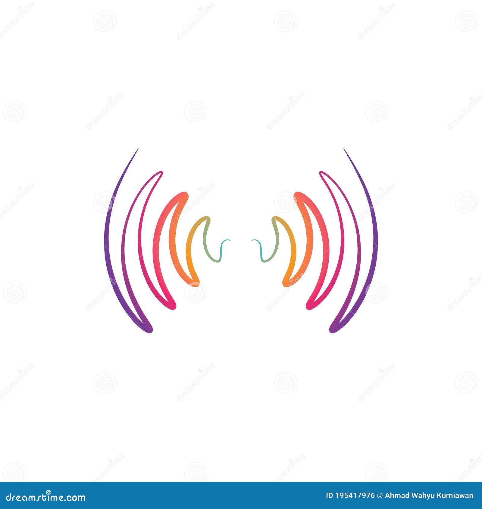 Music Spectrum Logo Vector, With A Minimalist Style | CartoonDealer.com ...