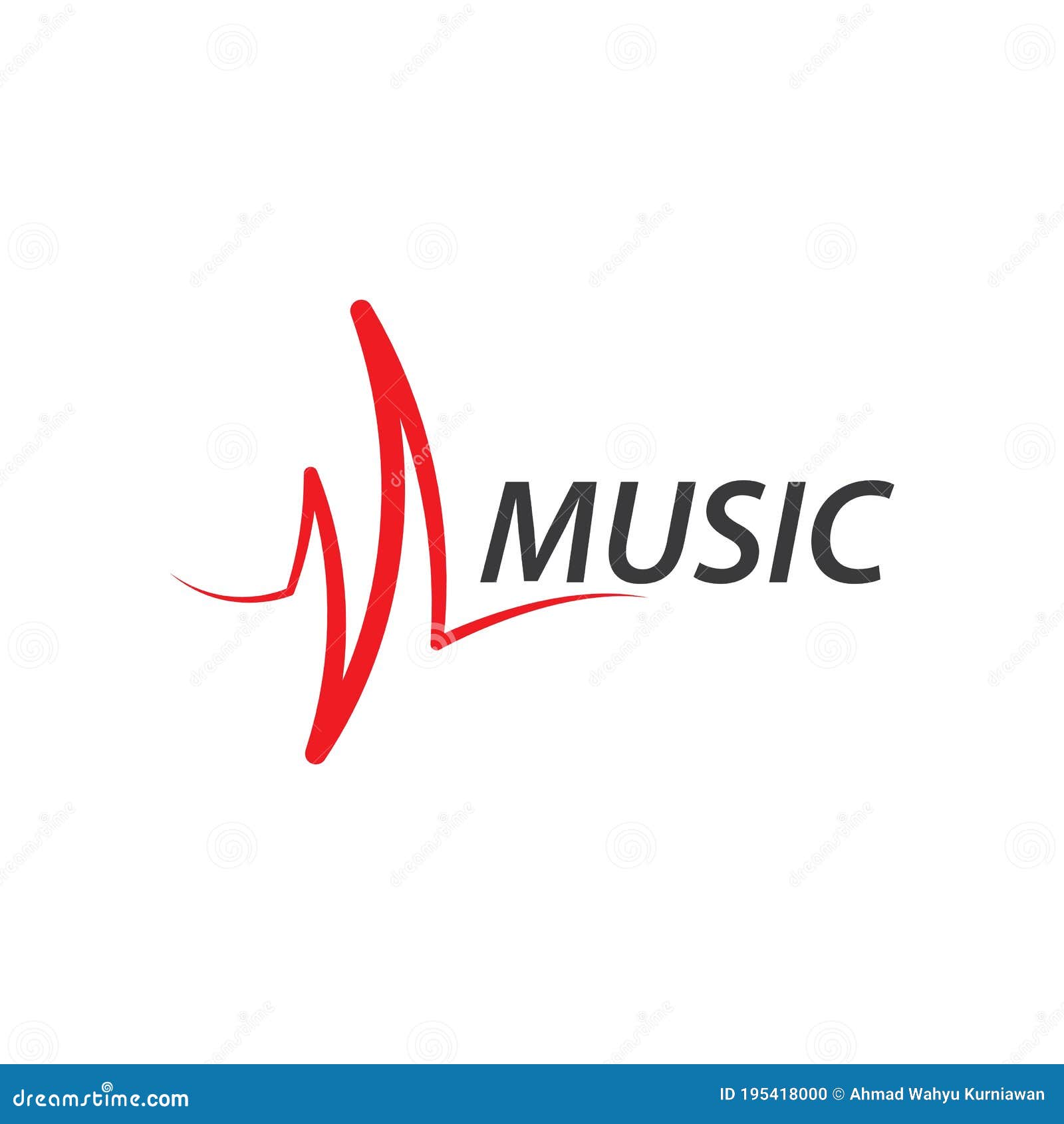 Music Spectrum Logo Vector, With A Minimalist Style | CartoonDealer.com ...