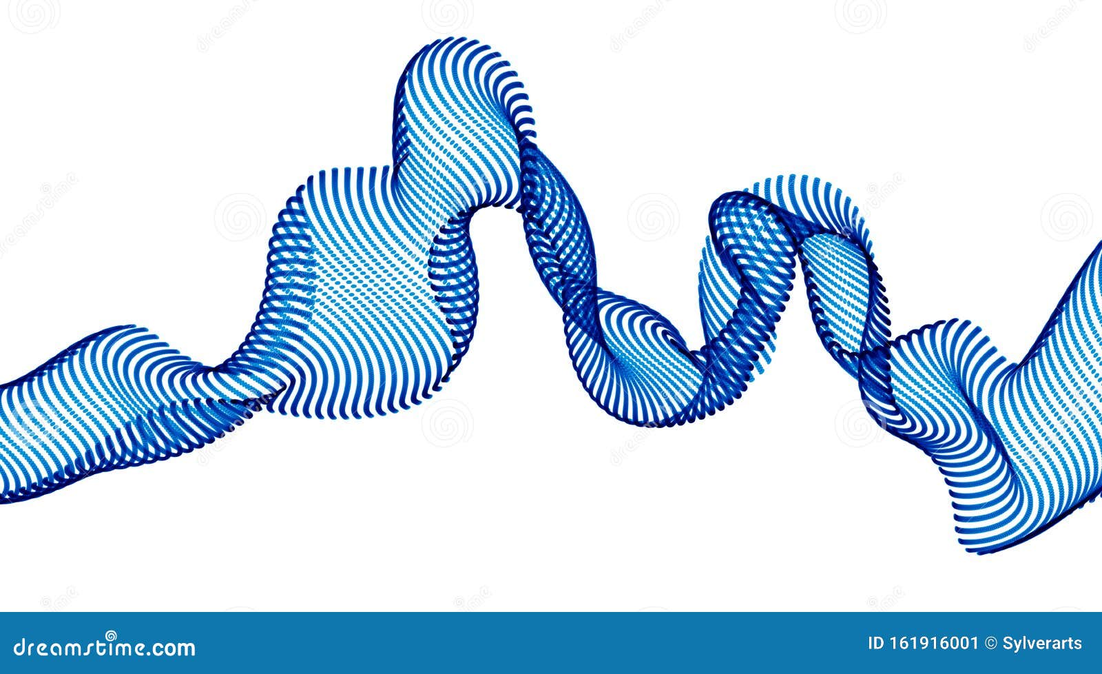 Sound Wave, Particles Flow, Effect in Motion. Dynamic Vector Abstract ...