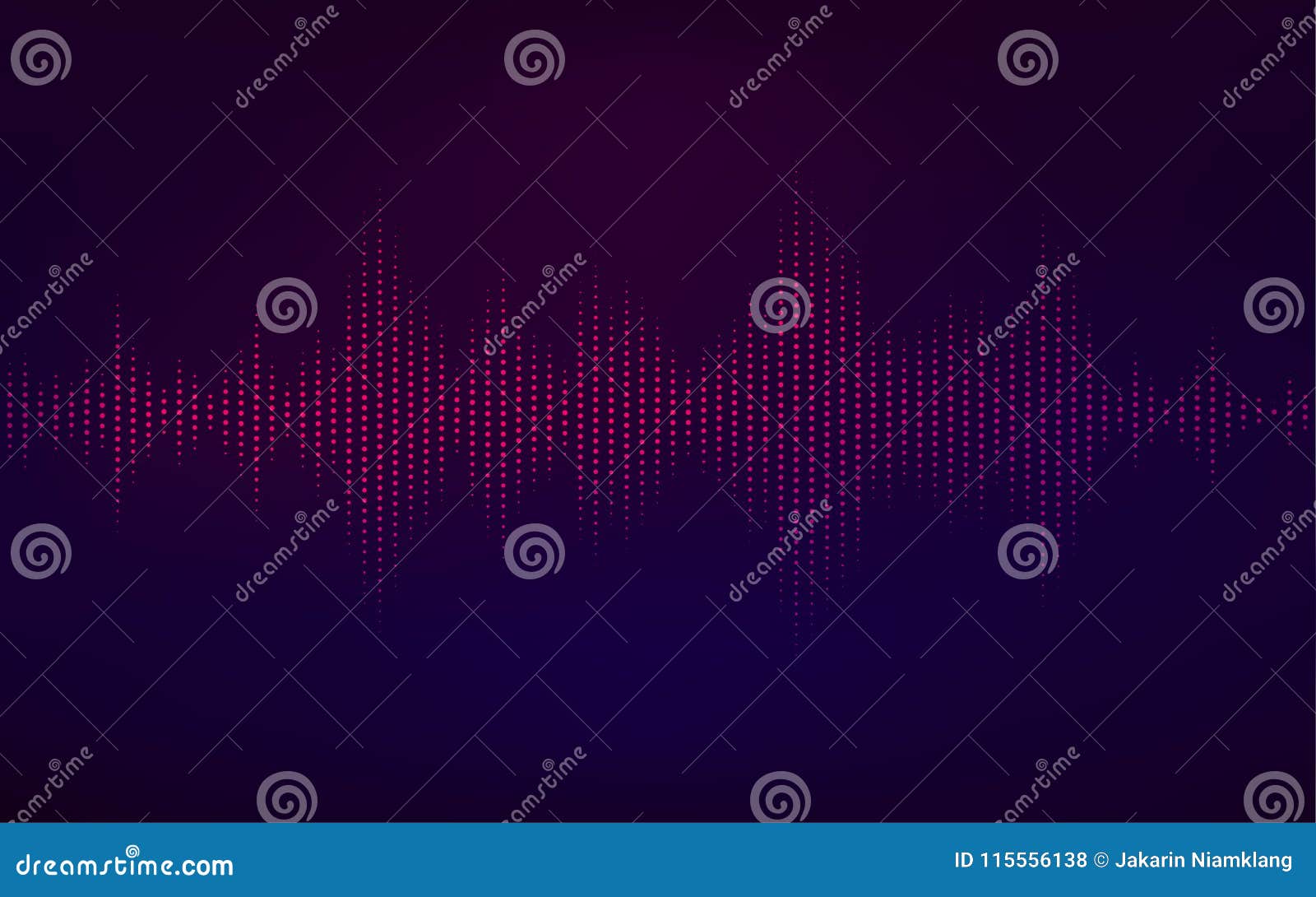 Sound wave pattern stock vector. Illustration of technology - 115556138