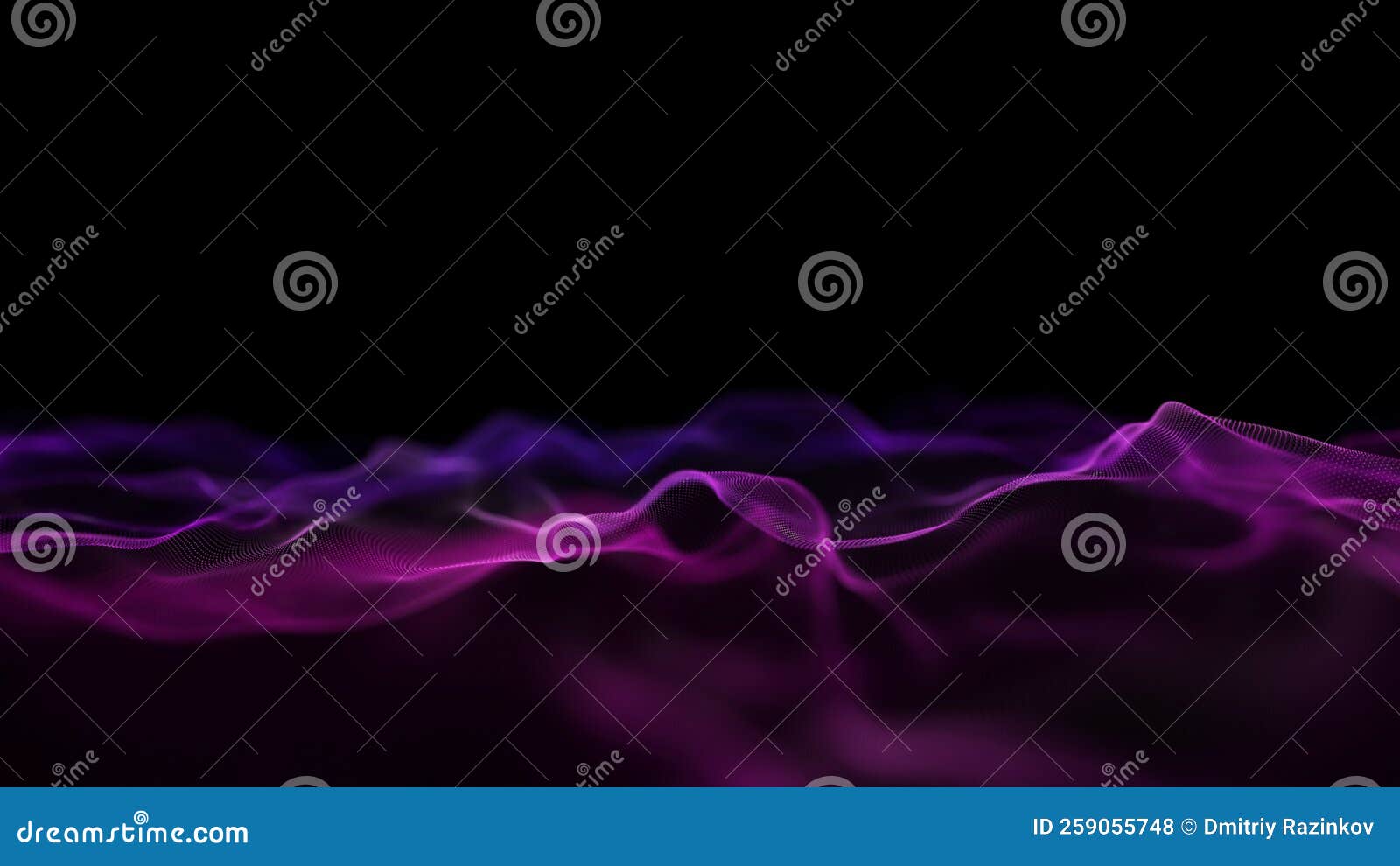 Sound Wave Purple Wave Abstract Technology Background. Purple ...