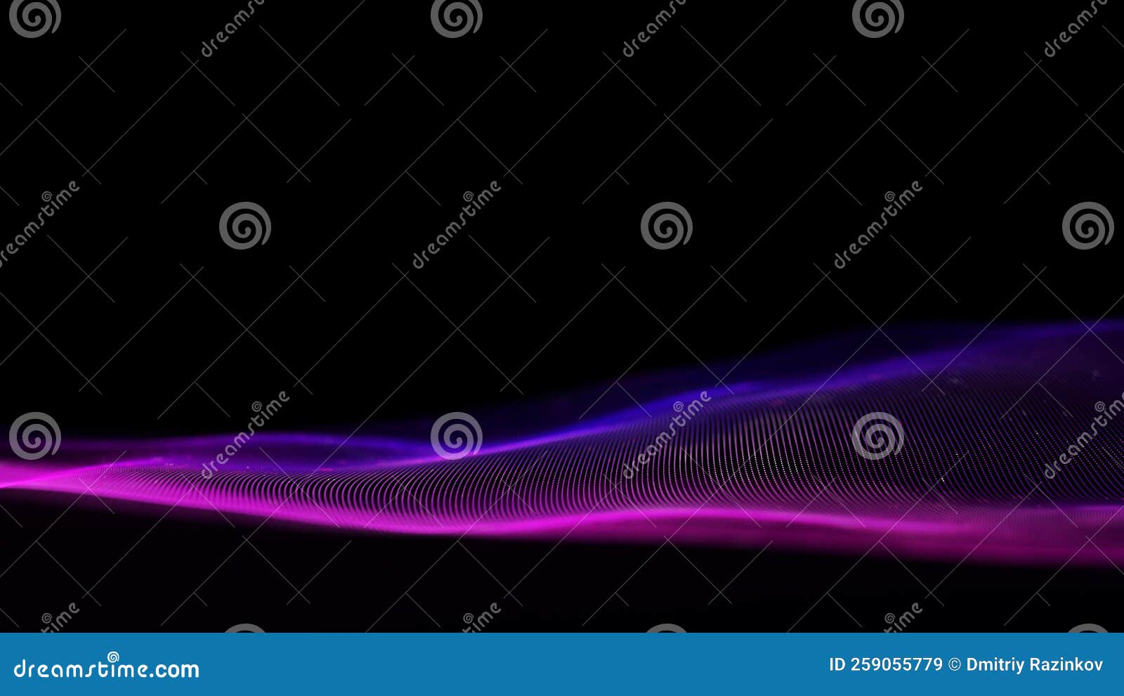 Sound Wave Purple Wave Abstract Technology Background. Purple ...