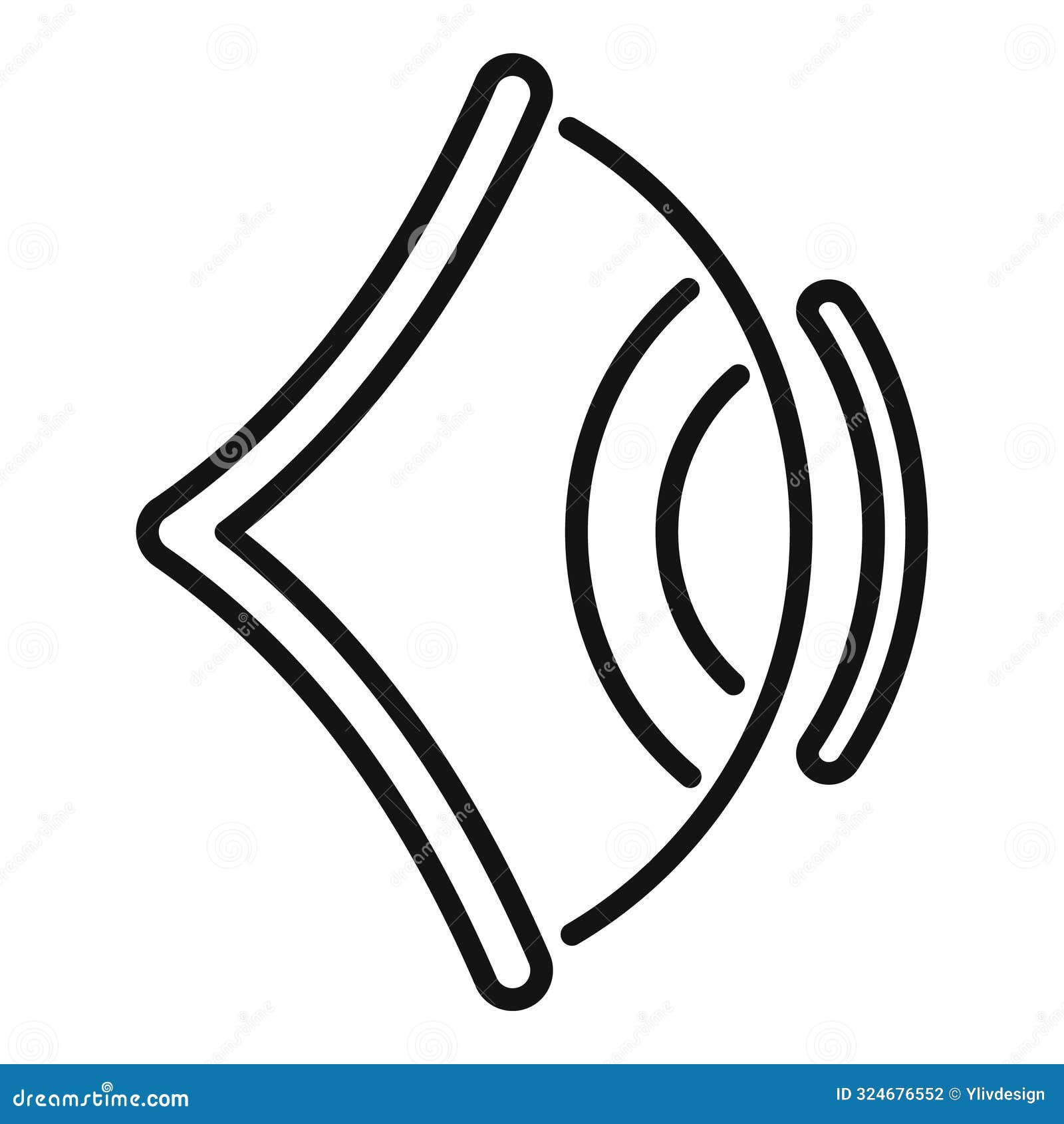 Sound Wave Reflecting From Surface Physics Icon Showing Echo Vector ...