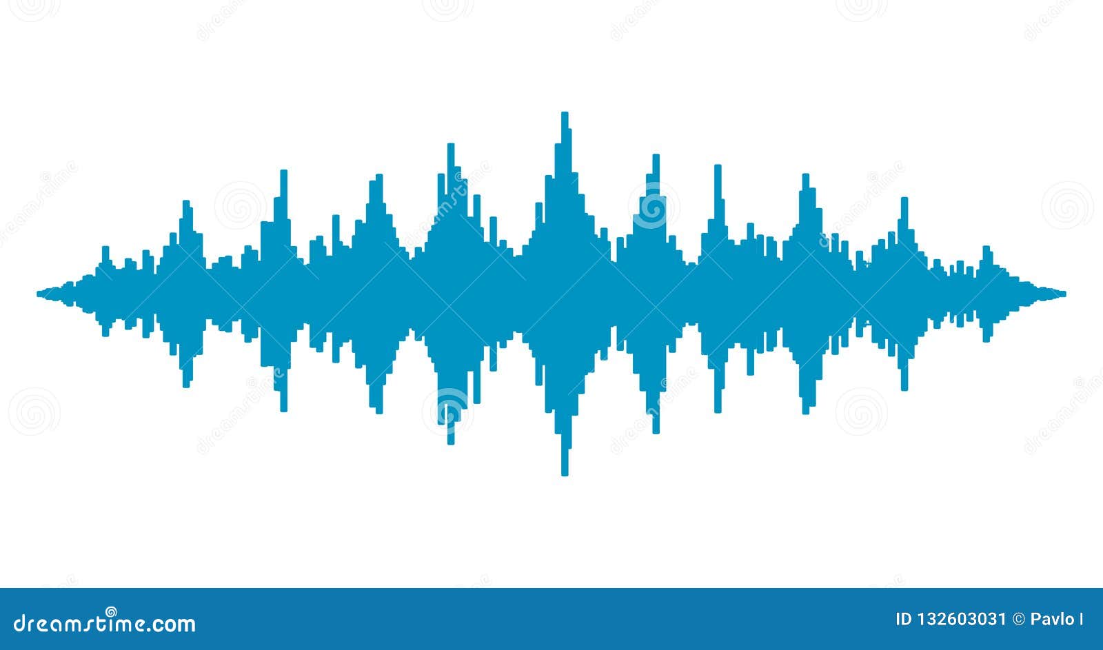 Sound wave sign - vector stock illustration. Illustration of media ...