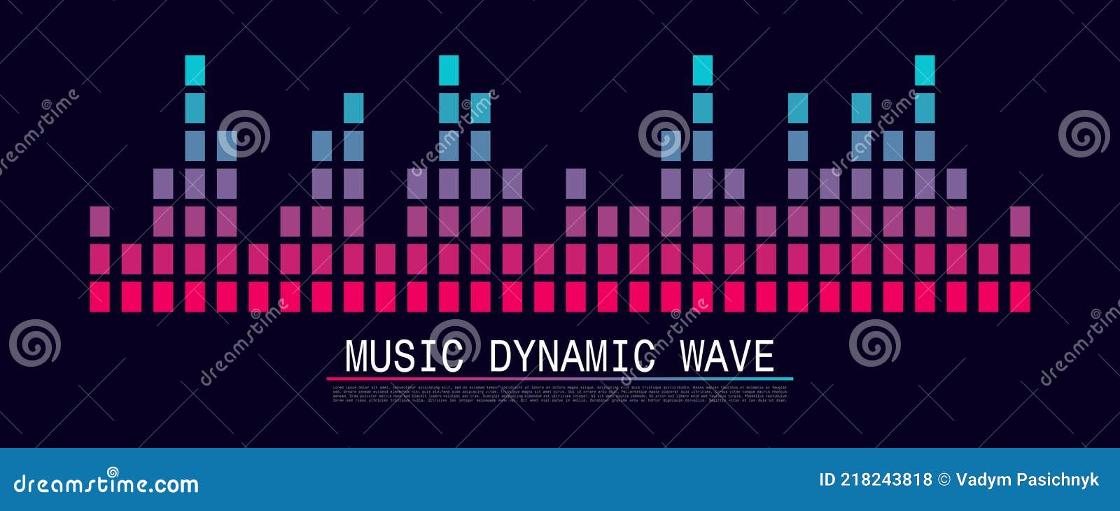 Sound Wave Symbol of Equaliser. Music Soundwave Design. Vector ...