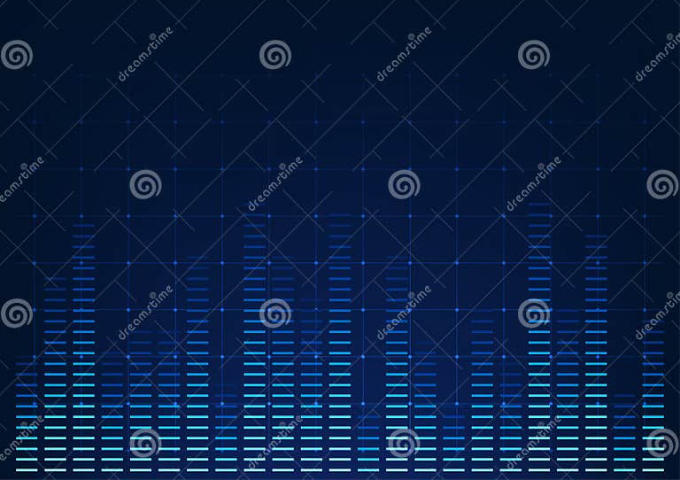Sound Wave Technology Background with Digital Style Waves, Conveying ...