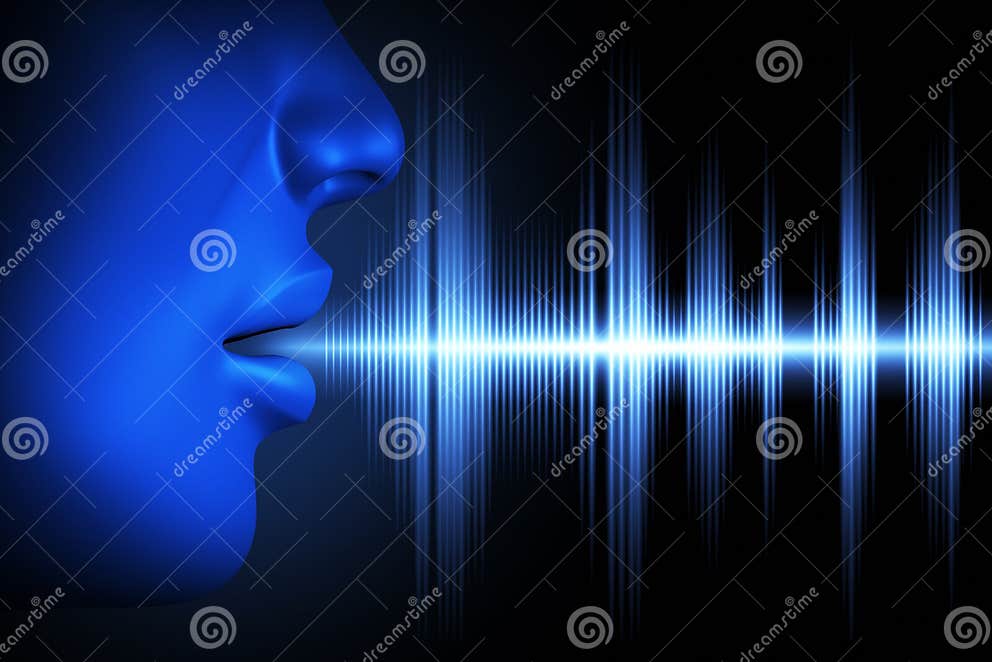 Sound wave of voice stock illustration. Illustration of digital - 84985302